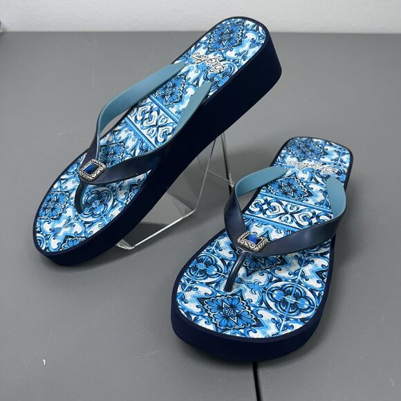 Brighton | Shoes | Brighton Bella Capri Tiles Platform Flip Flops Women ...